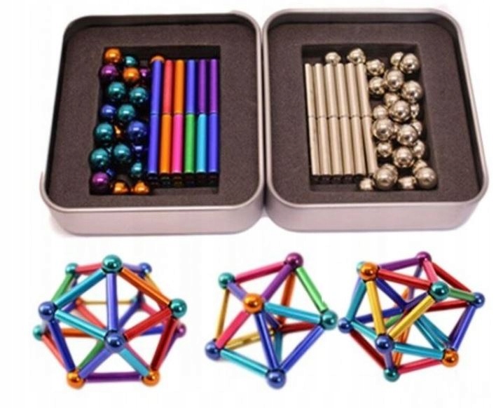 Kulki Magnetyczne 8mm Klocki Neocube kolorowe BOX - 11394983738 ...