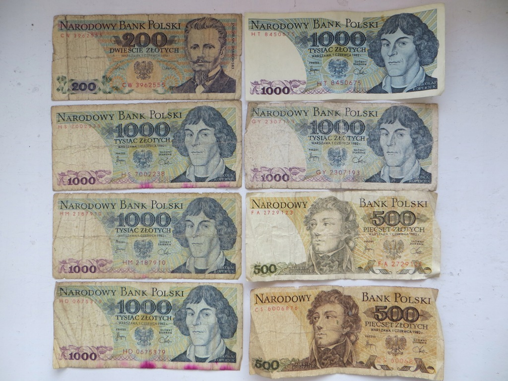 BANKNOTY PRL ZESTAW STAROCIE - 13028554261 - oficjalne archiwum Allegro