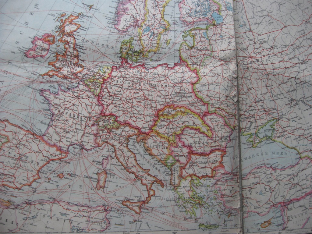 Mapa polityczna WELTATLAS Columbus III Rzesza 1943 - 10693307143 ...