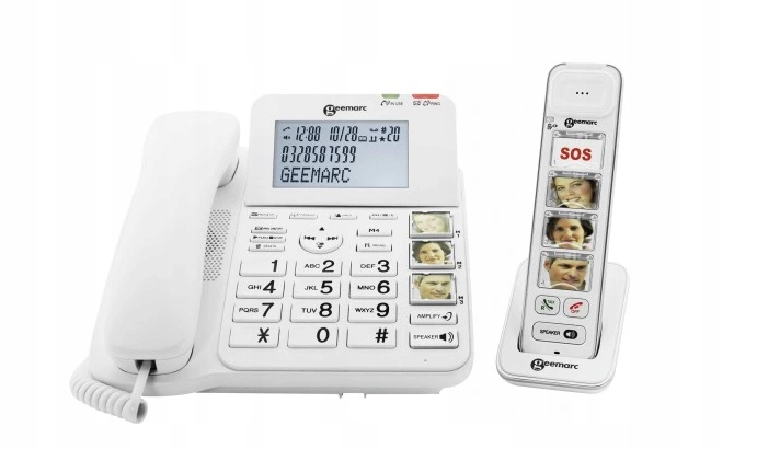 Telefon stacjonarny Geemarc Amplidect Combi 595 - 12075617735 - oficjalne archiwum Allegro