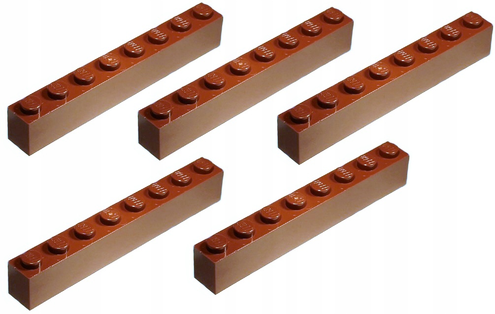 LEGO cegły 1x8 brązowe 3008 5szt NOWE - 11595946385 - oficjalne ...