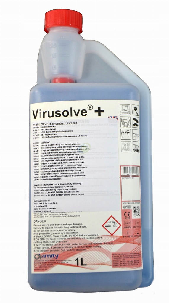 VIRUSOLVE koncentrat do dezynfekcji 1l LAVENDA - 11694509306 ...