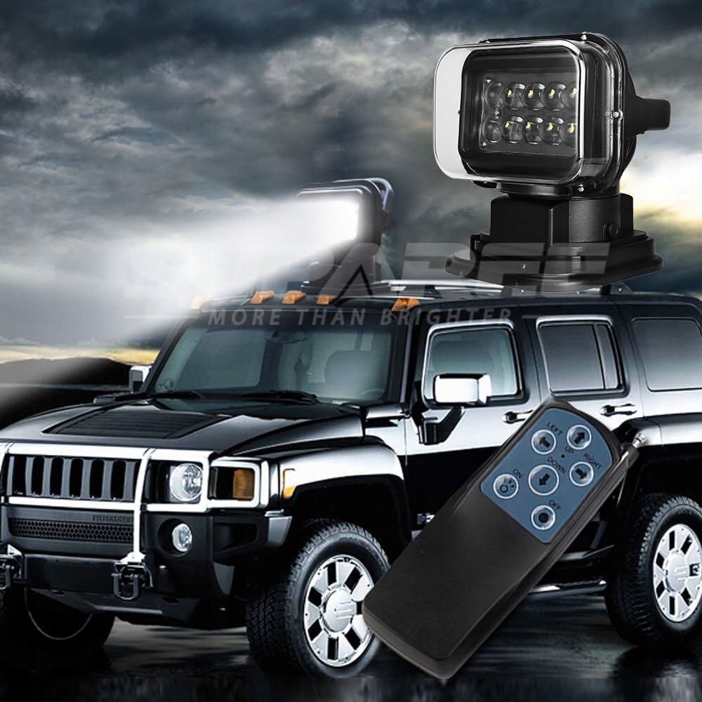 Lampa reflektor LED 360 z pilotem terenówka szperacz - 14676390550 ...