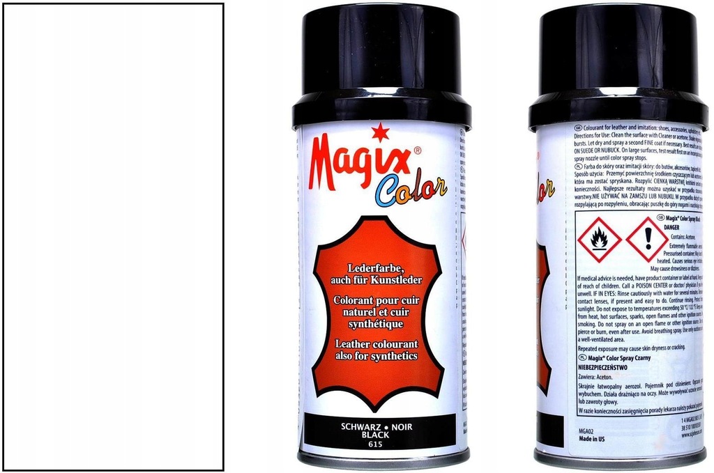 BIAŁA FARBA W SPRAYU DO OBUWIA SKÓRY ADIDASÓW PODESZWY MAGIX COLOR G12 ...