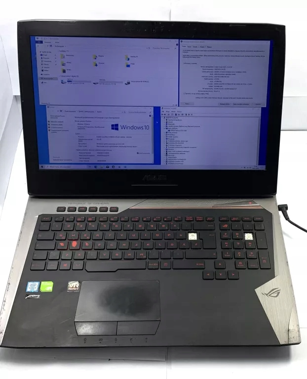 LAPTOP ASUS ROG G752V I7-6700HQ GTX 1060 16/256GB SSD + 1TB HDD ...