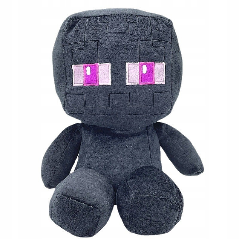 Minecraft Siedzi Enderman Plush Toy Maskotki 25cm - 11861267292 ...