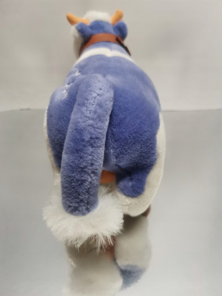 Fioletowa KROWA Milka krówka stojąca maskotka 29cm - 11151779477 ...