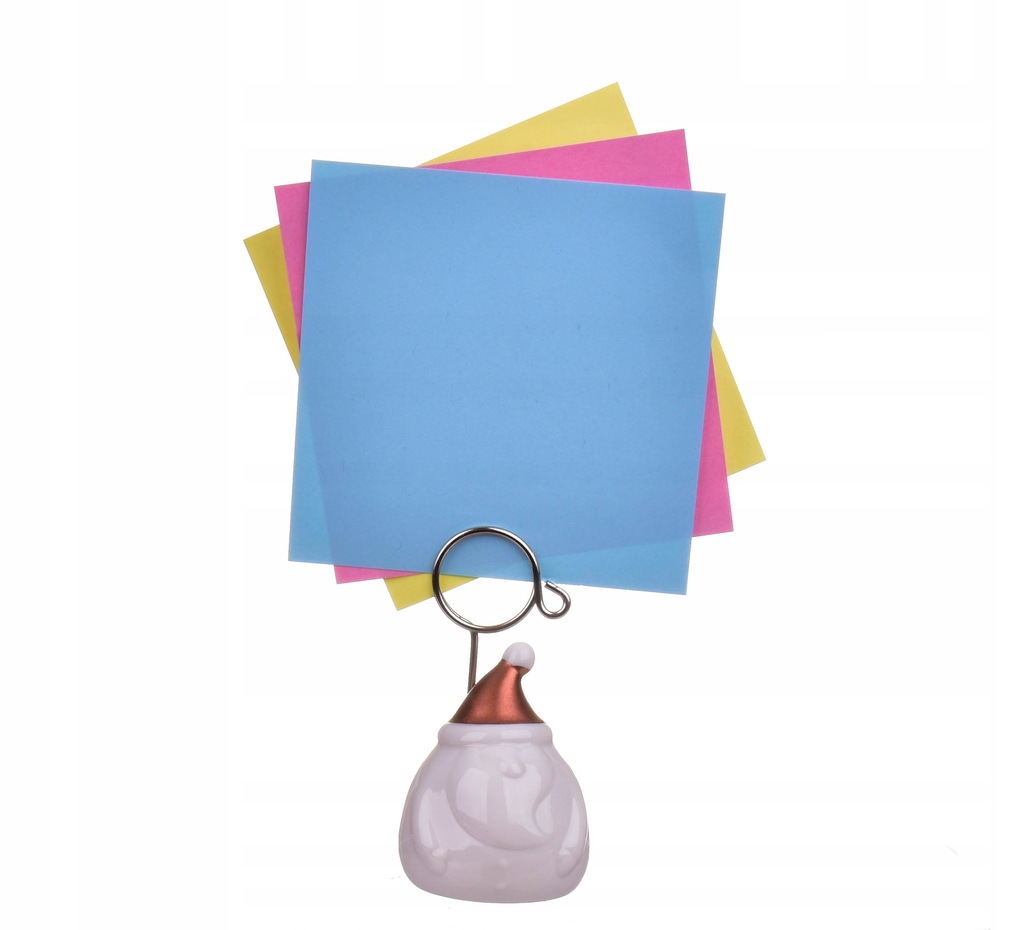 Uchwyt memo na notatki zdjęcia wizytówki ceramika - 11113606410 ...