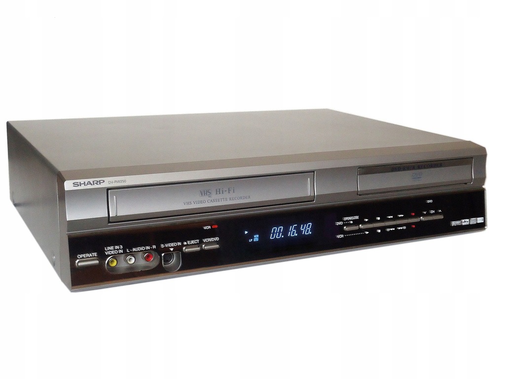 SHARP Nagrywarka DVD-VCR Combo Przegraj VHS na DVD - 12809273605 ...