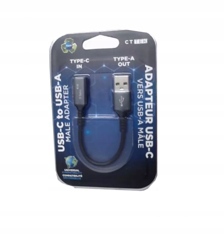 ADAPTER USB-C USB-A CT TEK - 14092080290 - oficjalne archiwum Allegro