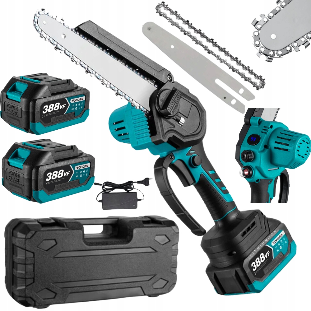 MINI PIŁA ŁAŃCUHOWA AKUMULATOROWA do GAŁĘZI OGRODOWA PILARKA 8 CAL ...