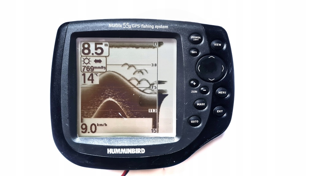ECHOSONDA GPS SONAR HUMMINBIRD FISHFINDER 55X - 12431158671 - oficjalne ...