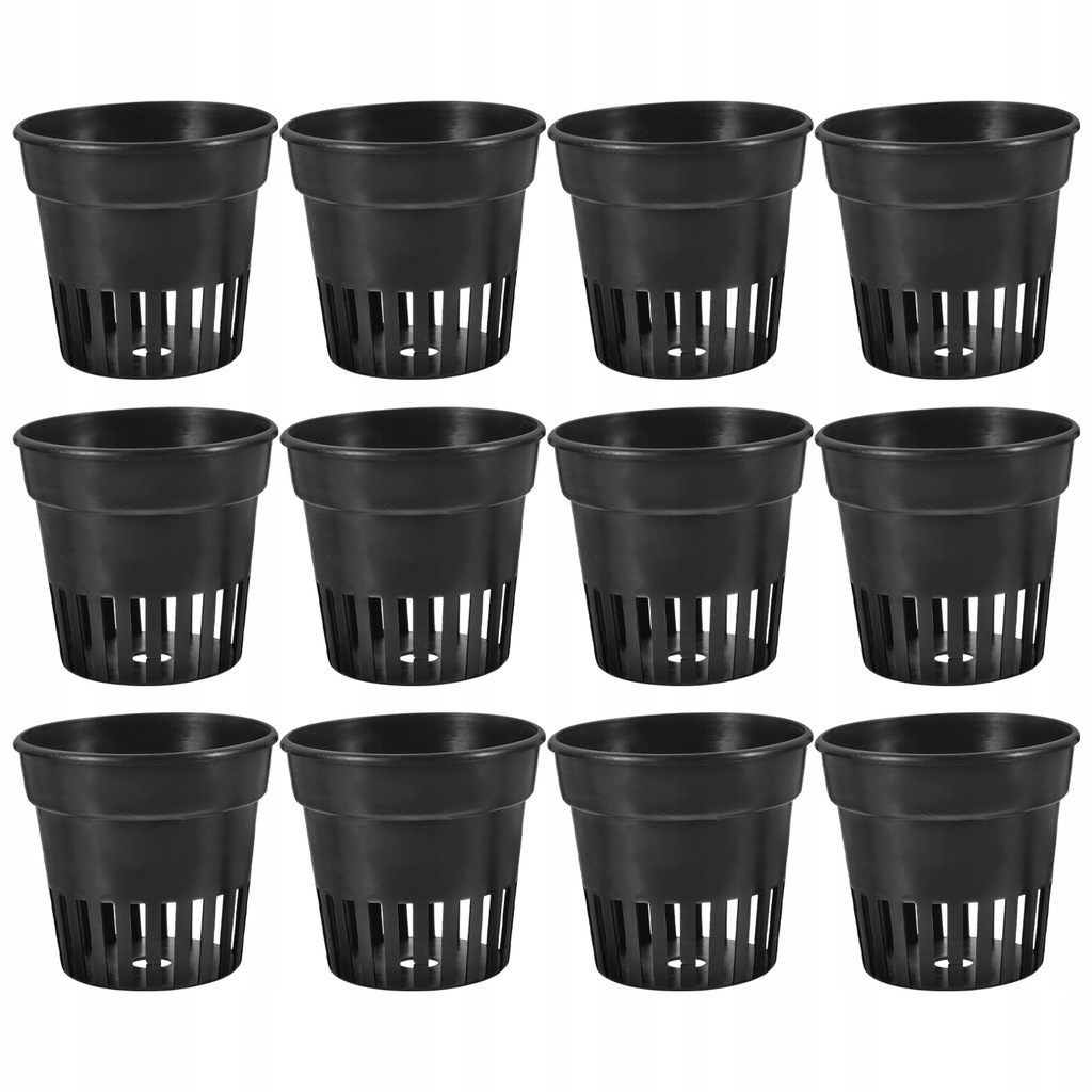 Garden Net Cups Black Plants Pots Plastic 12 Pcs - 14119141458 ...