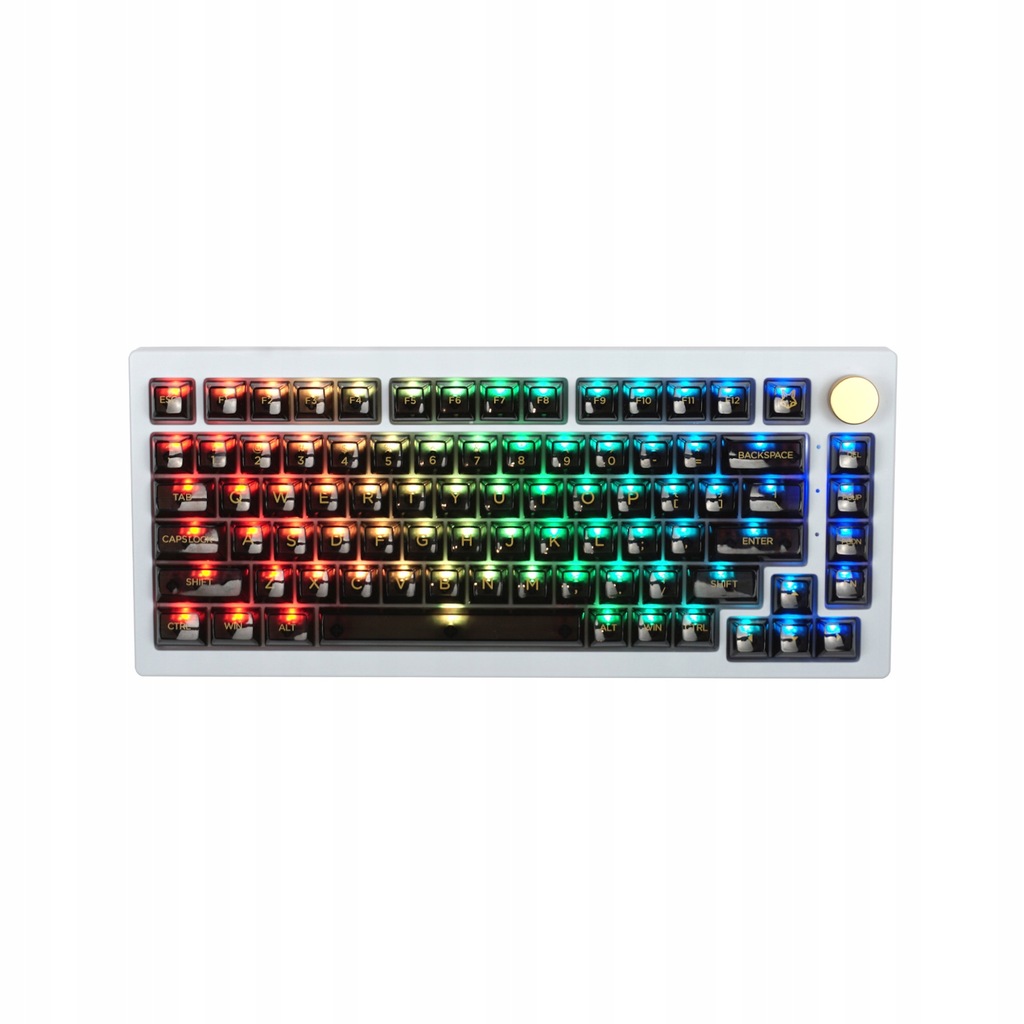 Keycaps AKKO ASA Clear Przezroczyste Czarne RGB - 13254026221 ...