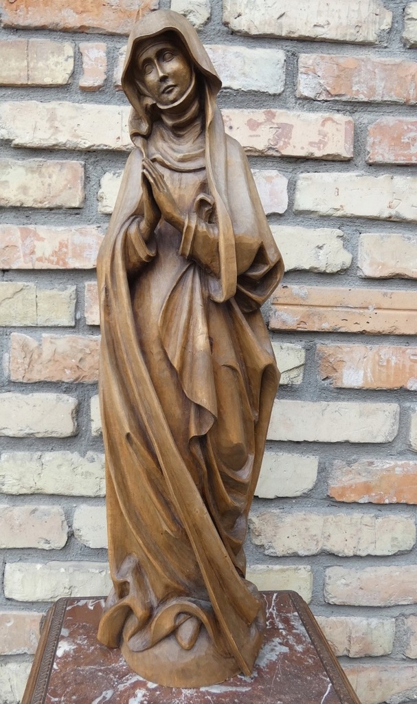 Rzeźba Maryja Matka Boża drewno figura 71cm - 12945380036 - oficjalne ...