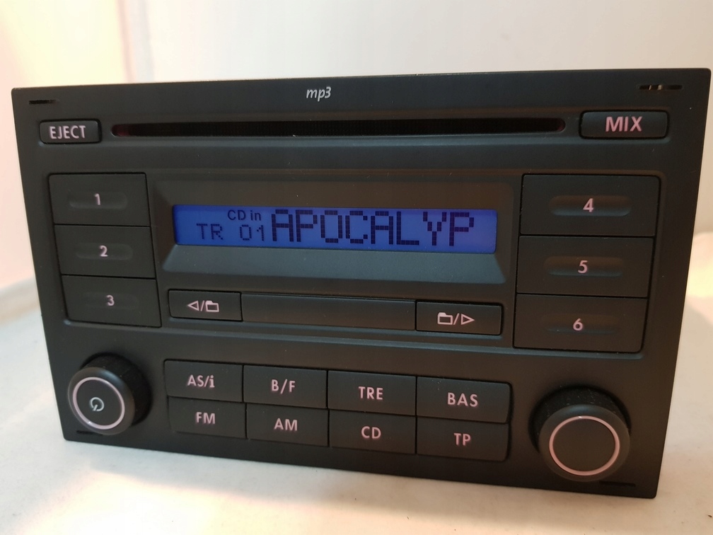 Radio Rcd200 cd mp3 vw polo IV t5 fox golf KOD - 11839680820 - oficjalne archiwum Allegro
