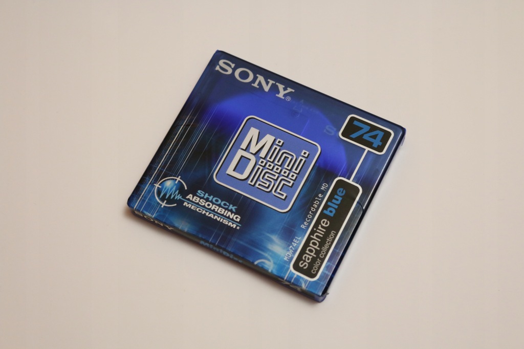 Minidisc mini disc SONY SAPPHIRE BLUE 74 - 12835705927 - oficjalne ...