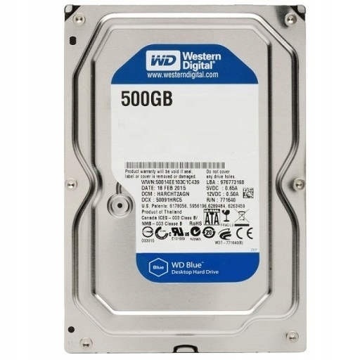 DYSK TWARDY WD Blue 500GB 3,5'' 7200RPM - 13848306703 - oficjalne ... DYSK TWARDY WD Blue 500GB 3,5'' 7200RPM - 13848306703 - oficjalne ...