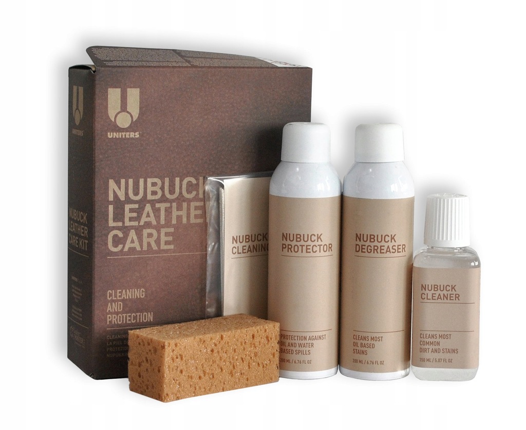 Zestaw do pielęgnacji skór NUBUCK nubuk, zamsz itp - UNITERS Leather ...