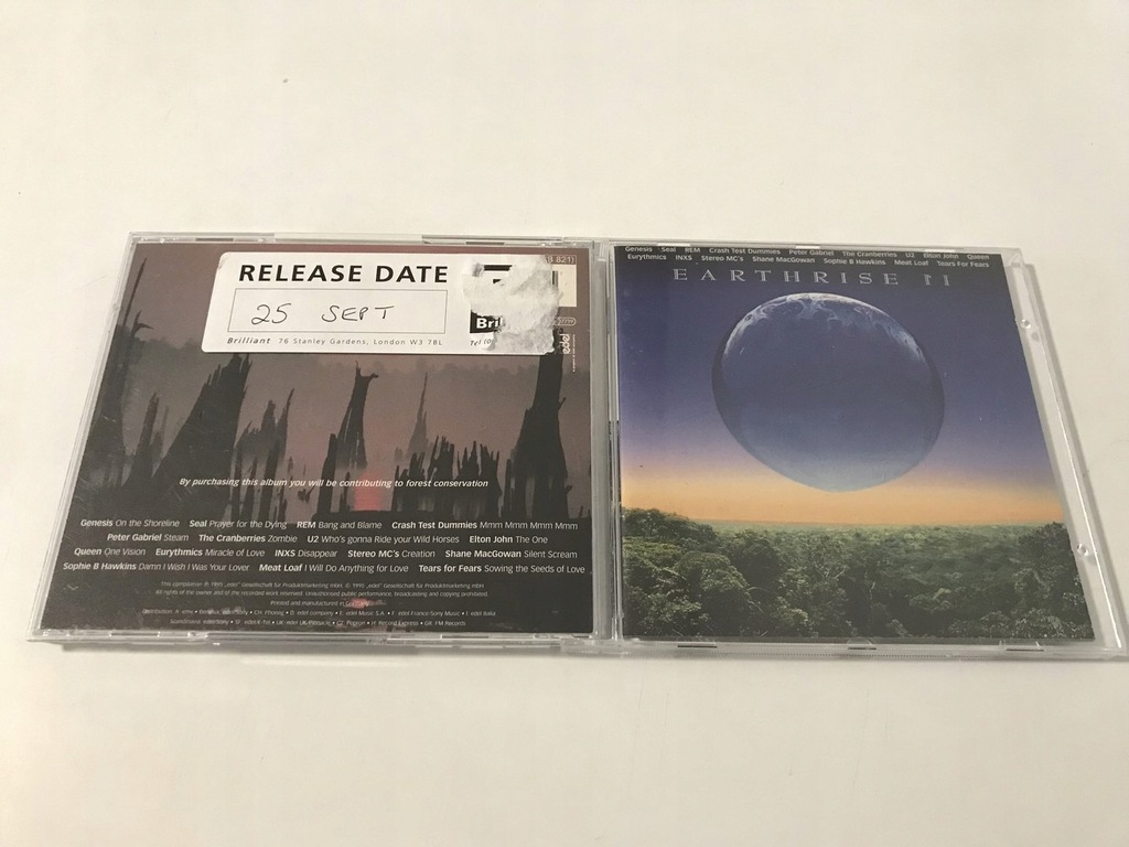 CD Earthrise II Genesis Seal INXS Peter Gabriel 5/ - 12212660820 ...