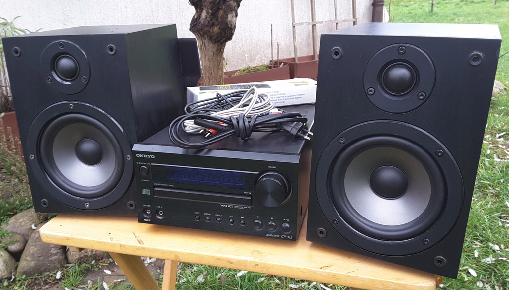 ONKYO CR-315 Czarny + kolumny - 12988652324 - oficjalne archiwum Allegro