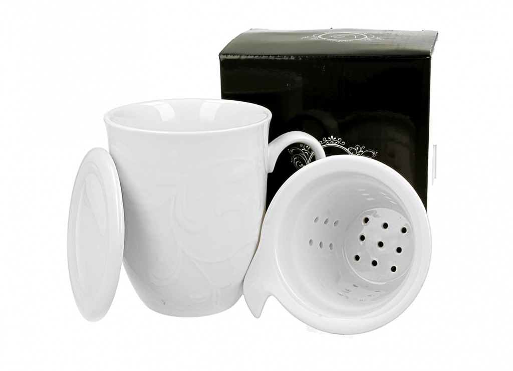 Kubek z zaparzaczem porcelanowym HEMINGWAY - 11551955741 - oficjalne archiwum Allegro