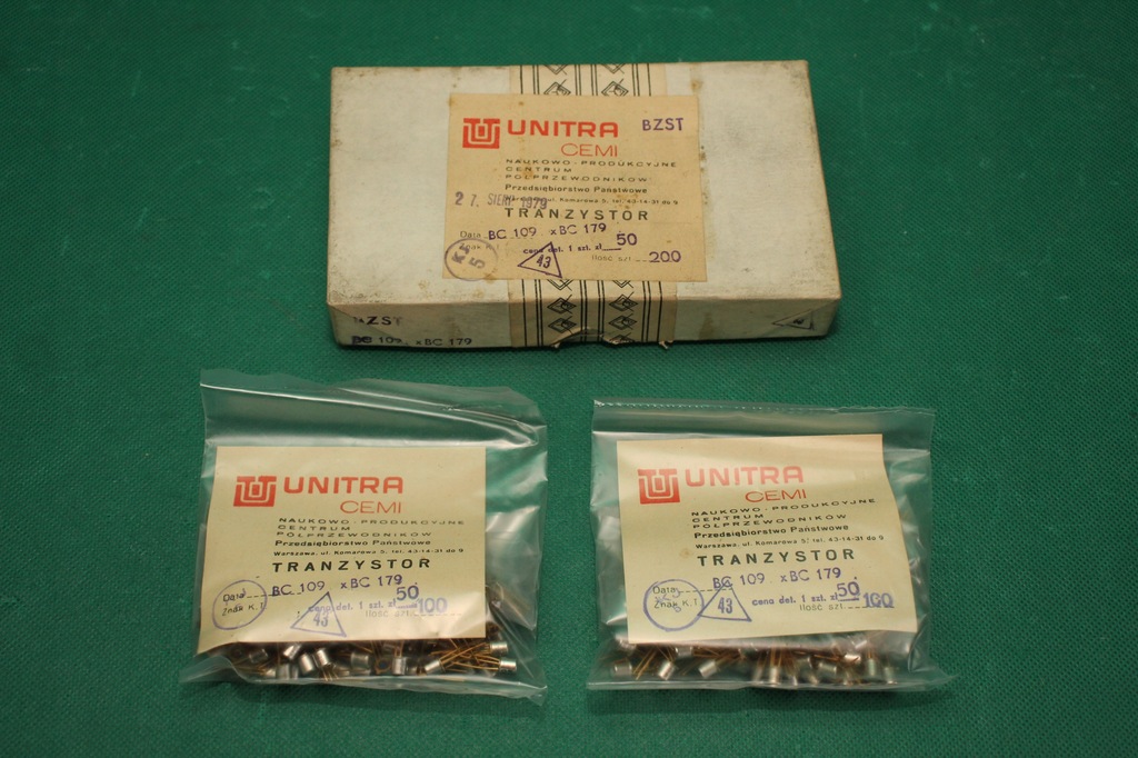 CEMI 200 NOWYCH tranzystorów BC179 UFO na odzysk ? - 11824303835 ...