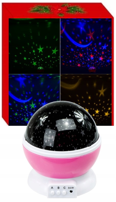 PROJEKTOR GWIAZD Lampka nocna dla dzieci z projektorem KOSMOS NOCNE NIEBO - 14679901979 ...