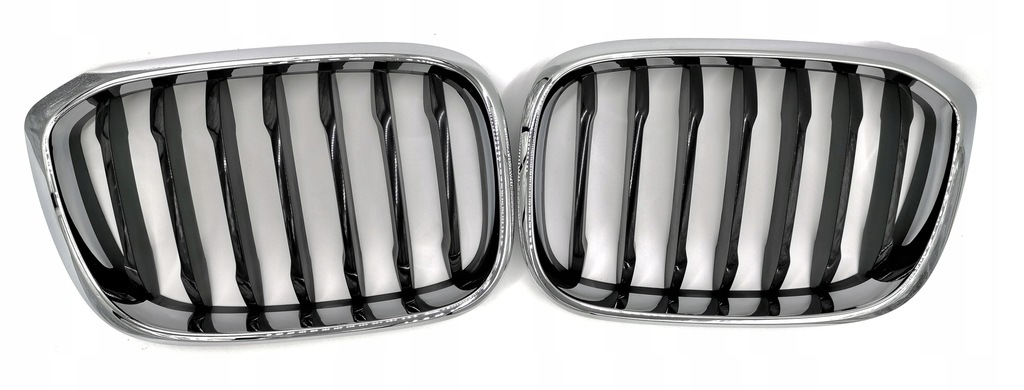 NOWE KRATKI GRILLE ATRAPY NERKI CHROM BMW G01 X3 - 12817805491 ...