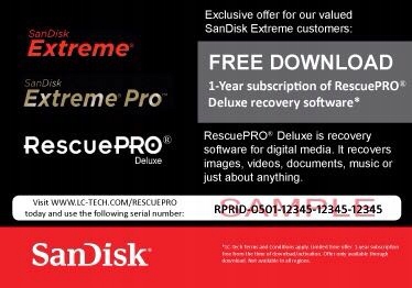 SANDISK RescuePro Deluxe odzyskiwanie danych karty - 7861735906 ...