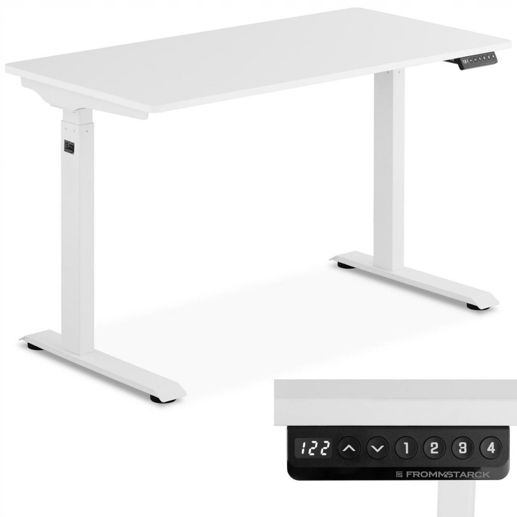 Biurko z regulacją wysokości elektryczne 120x60 - 12291430366 ...