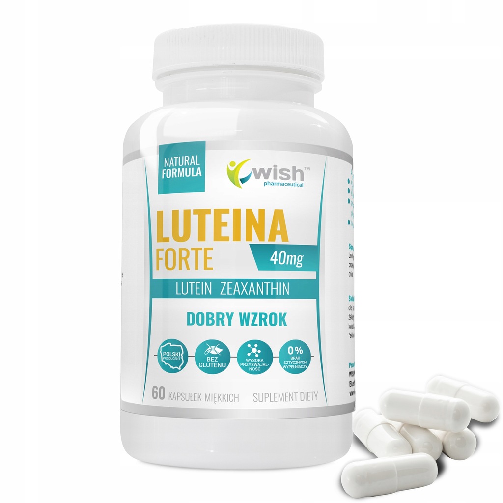 WISH LUTEINA FORTE 60kap DOBRY WZROK 40mg - 11128060176 - oficjalne ...