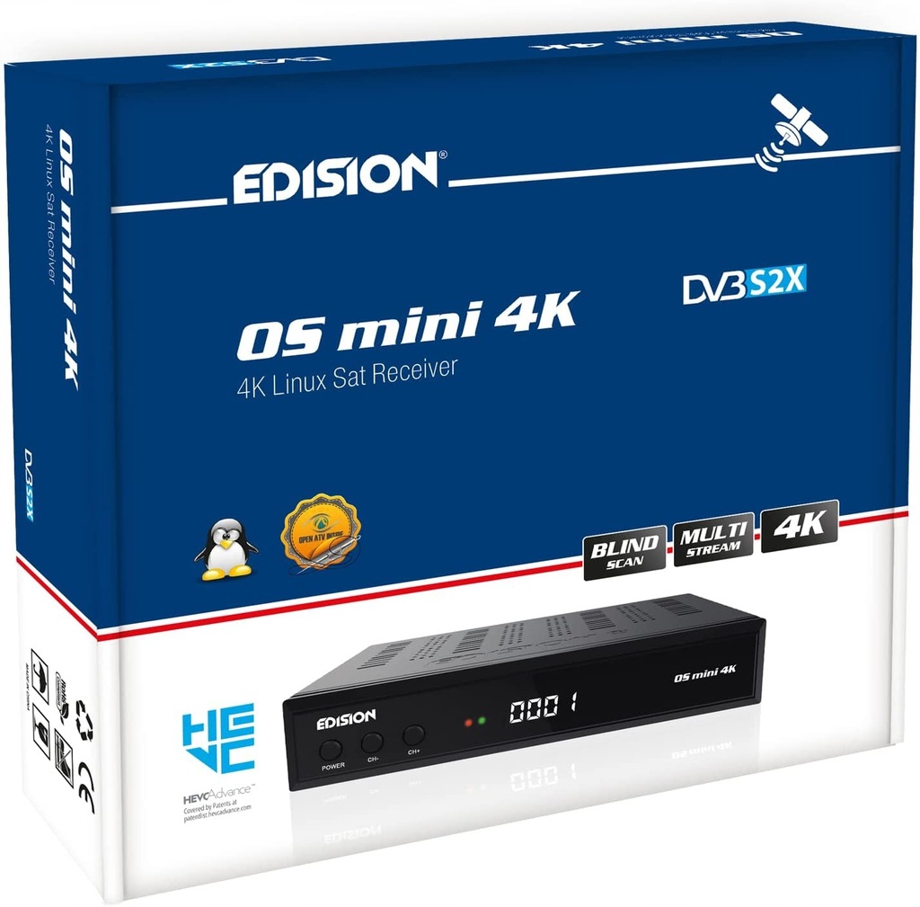 Uszkodzony Edision OS Mini 4K S2X Linux E2 odbiornik satelitarny H.265 ...