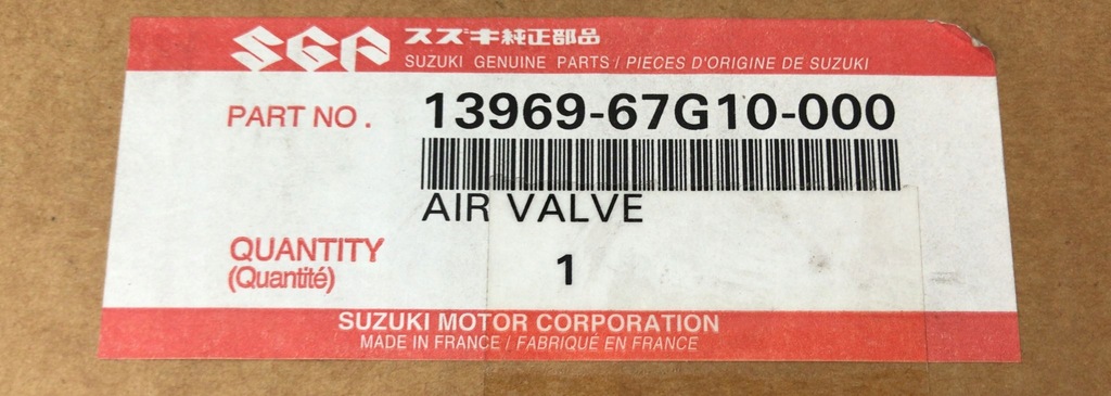 ZAWÓR POWIETRZA SUZUKI GRAND VITARA 9633877980 - 12243719559 ...