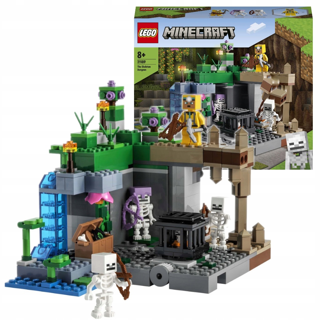 Lego Minecraft Jaskinia Loch szkieletów 21189 - 12539973272 - oficjalne ...
