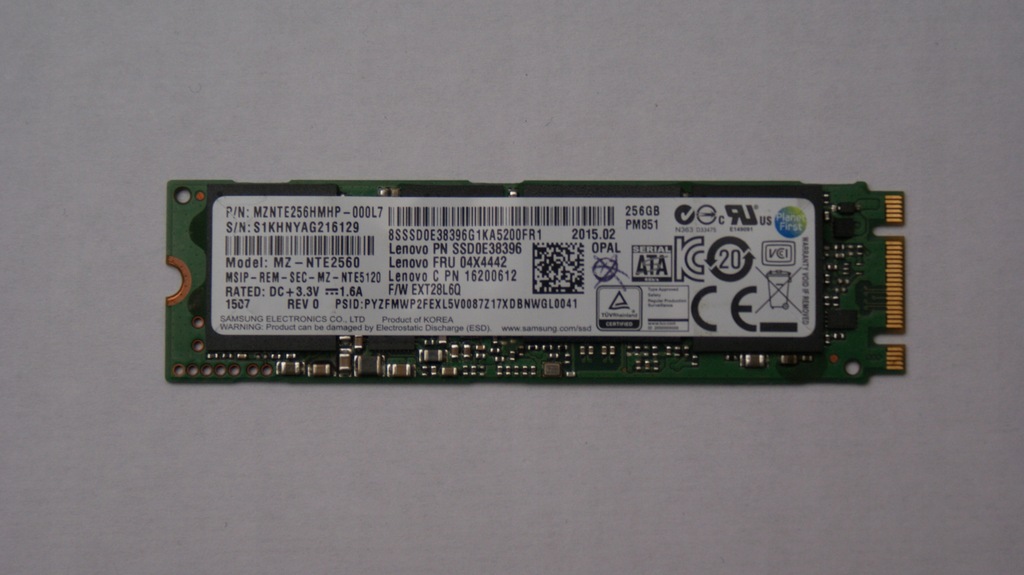SSD Samsung PM851 M.2 2280 256GB - 14060205661 - oficjalne archiwum Allegro