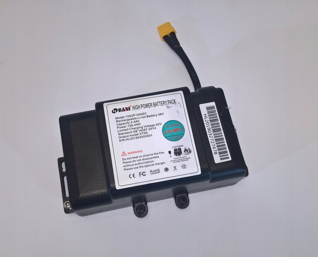 Bateria do hulajnogi HANI 10S2P-HA001 35V G244 - 12540286332 - oficjalne archiwum Allegro