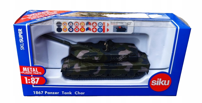 Siku Super MODEL CZOŁG BOJOWY 1:87 Panzer Tank - 12256072817 ...