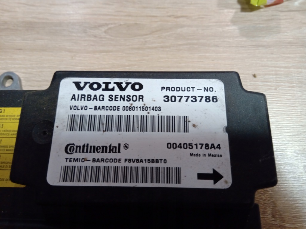 STEROWNIK MODUŁ PODUSZEK AIRBAG VOLVO S40 V50 C30 - 13107651960 - oficjalne archiwum Allegro