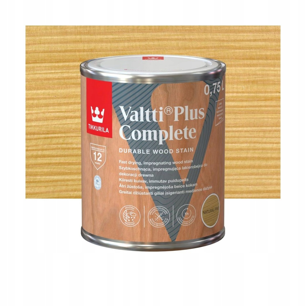 Tikkurila VALTTI PLUS COMPLETE 0,75l NATURAL PINE - 9910807736 ...
