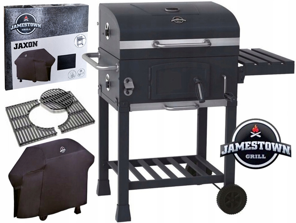 GRILL WĘGLOWY Ogrodowy ŻELIWNY duży RUSZT Jaxon +P - 15467071462 ...