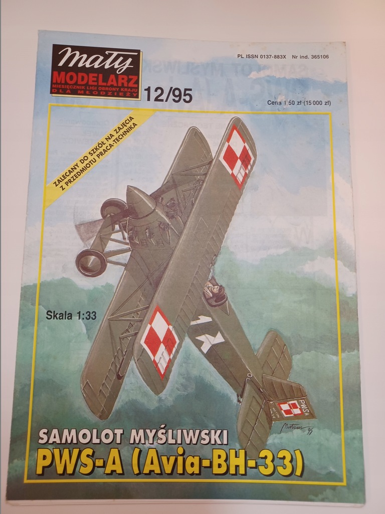 Samolot myśliwski PWS-A AVIA-BH-33 1:33 MM 12/1995 - 12510607073 ...