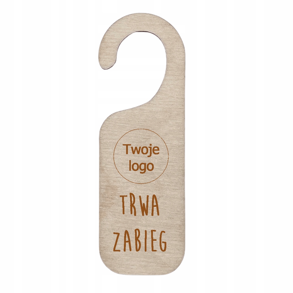 Zawieszka na klamkę TRWA ZABIEG Salon Spa na TEKST - 13731729382 ...