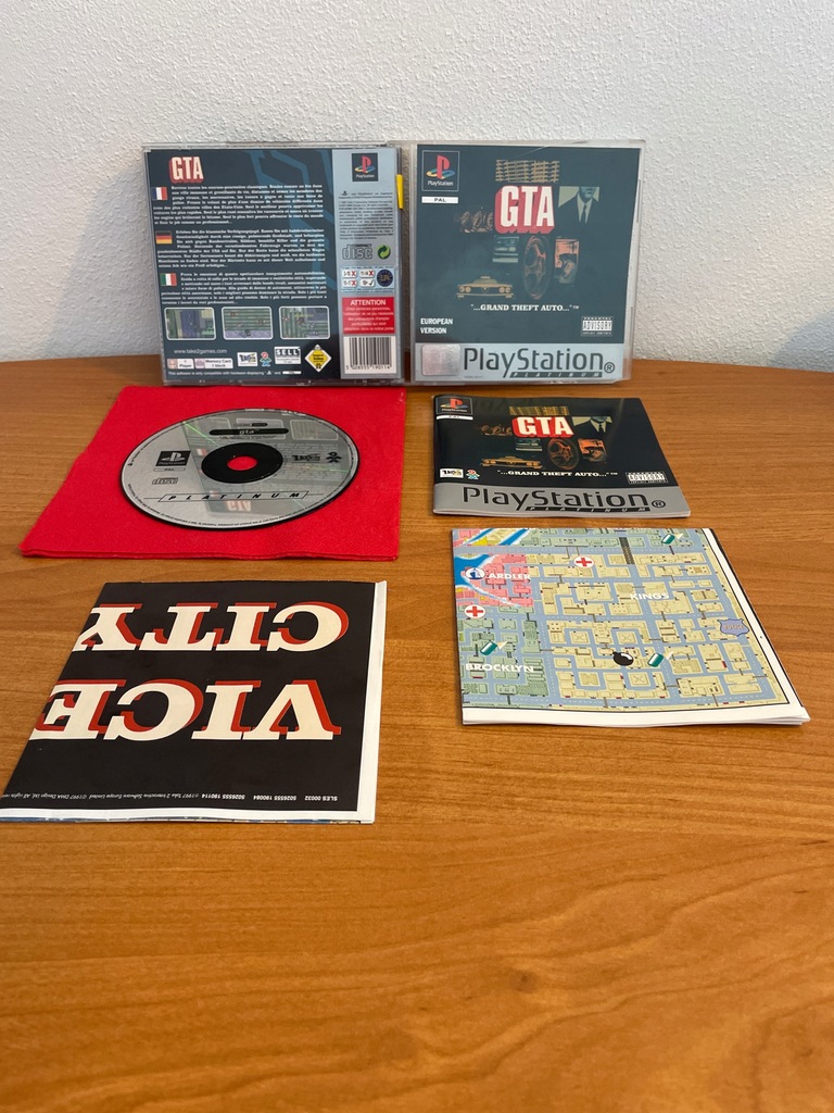 GTA Grand Theft Auto PlayStation 1 PSX MAPA KOMPL - 14449853541 ...