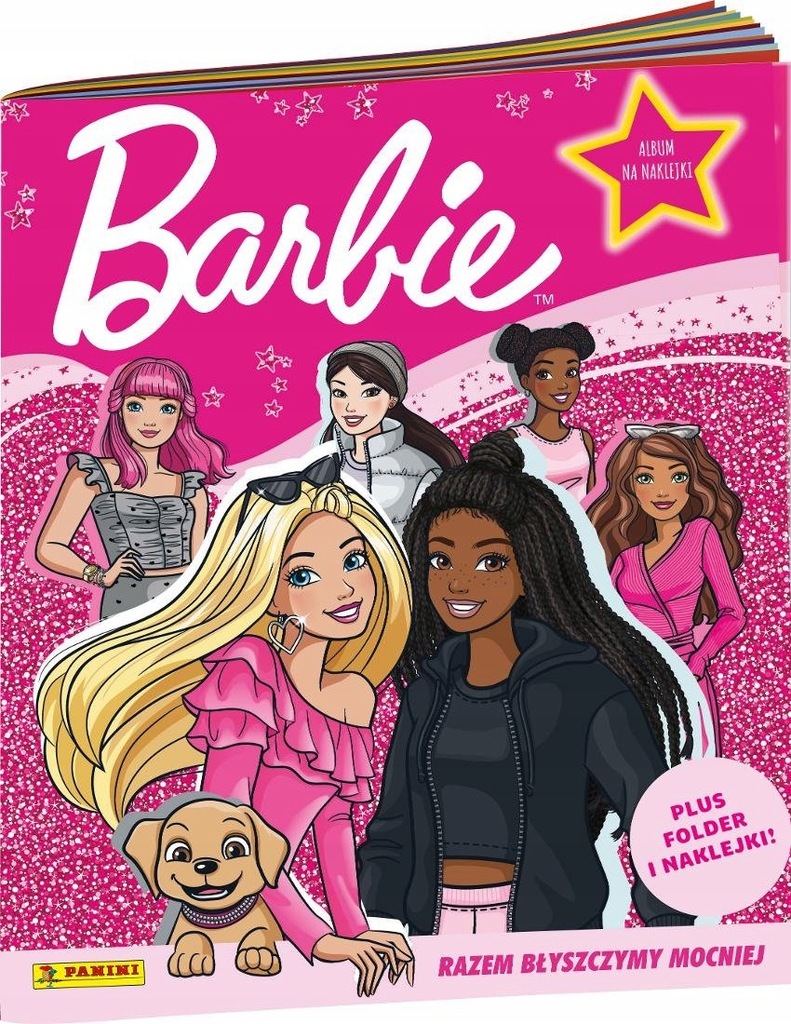 BARBIE ALBUM NA NAKLEJKI PANINI + FOLDER ARKUSZ - 14172298338 ...