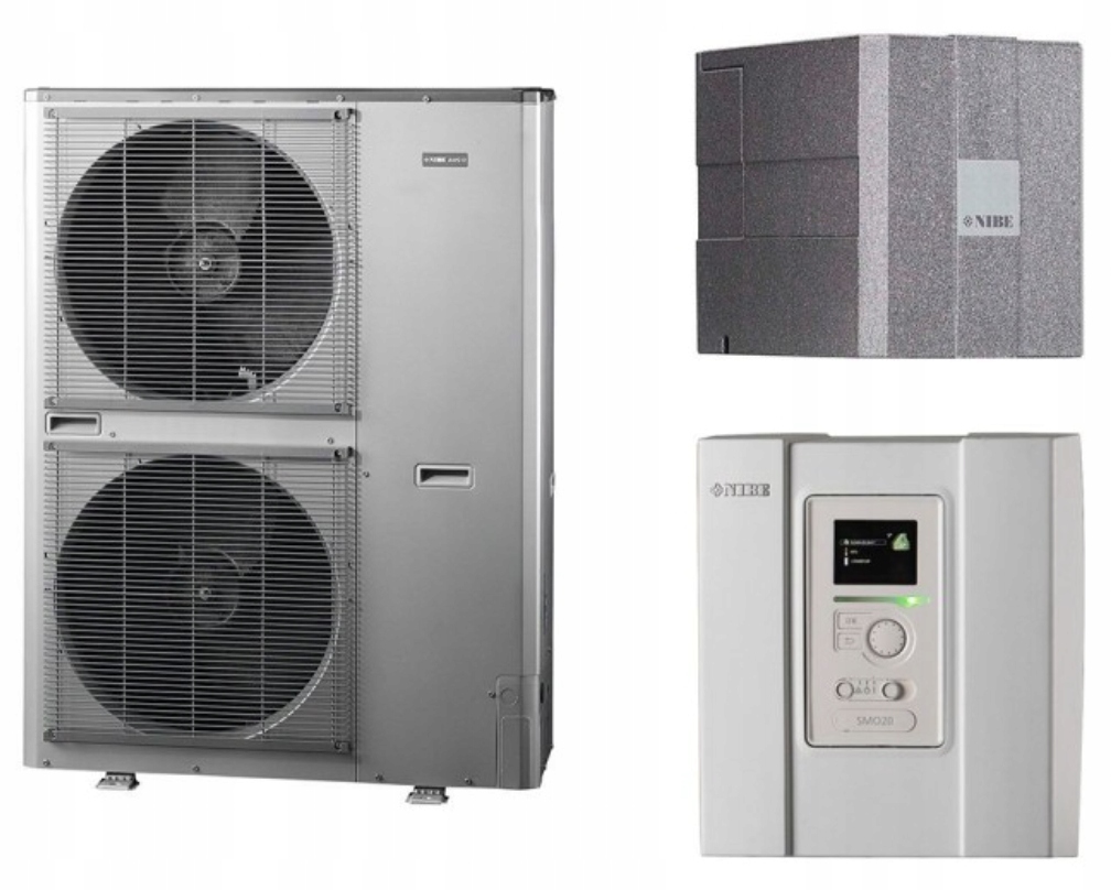Pompa ciepła Nibe AMS 10-16 ZESTAW z montażem - 12049333554 - oficjalne archiwum Allegro
