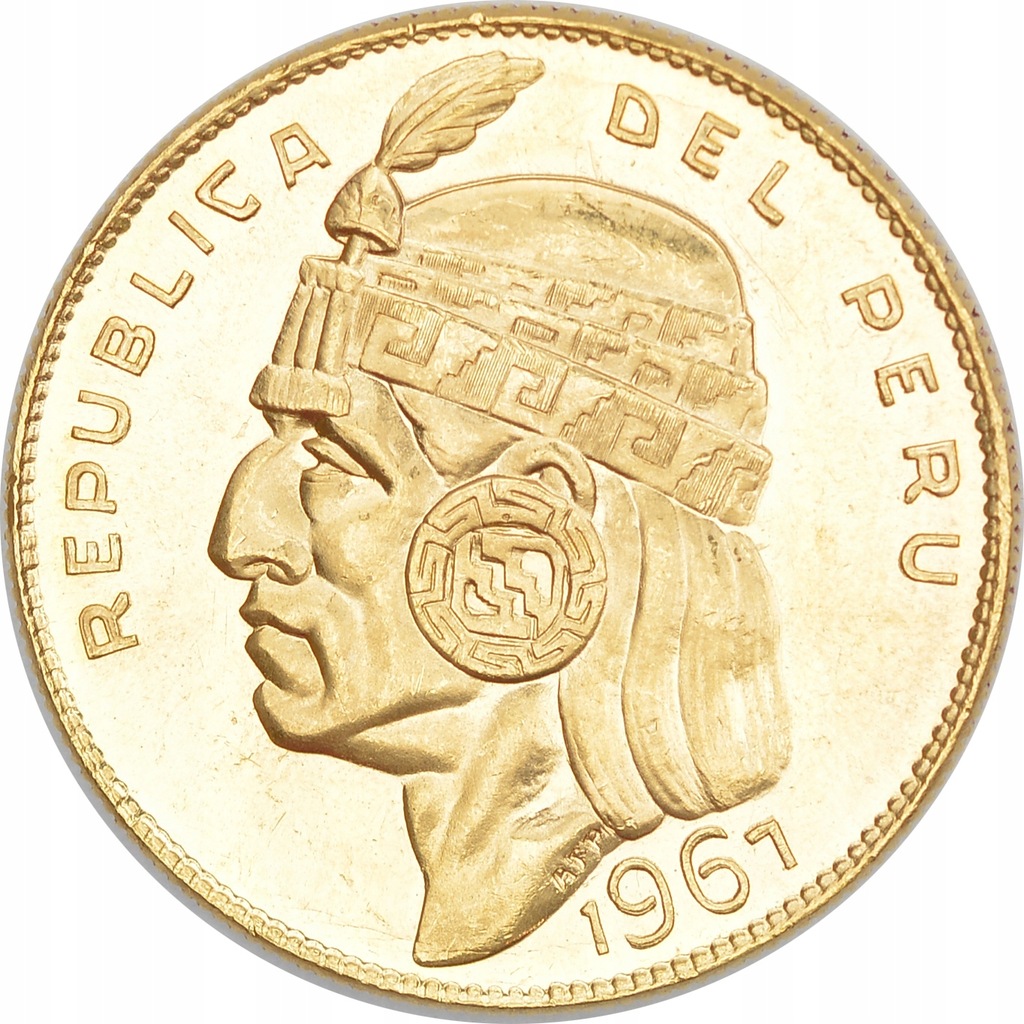 22.PERU, 50 ZŁOTYCH SOLI 1967 mennicza DUŻA - 15198047276 - oficjalne ...