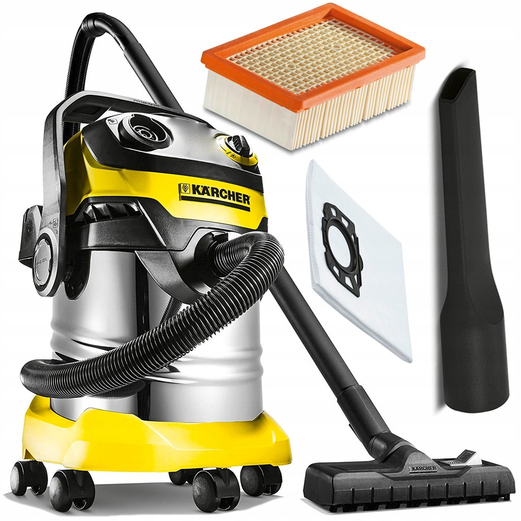 ODKURZACZ PRZEMYSŁOWY KARCHER WD5 1800W NADMUCH - 7769133483 - oficjalne archiwum Allegro