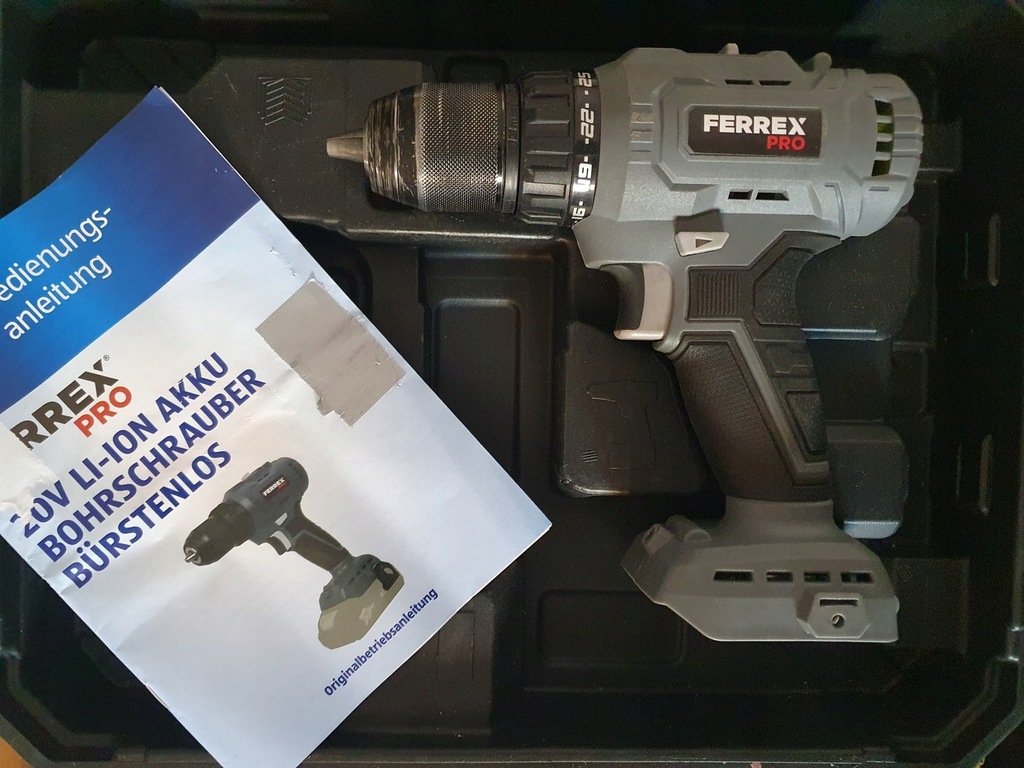 WIERTARKO WKRĘTARKA AKUMULATOROWA FERREX PRO 20V - 12297701676 ...