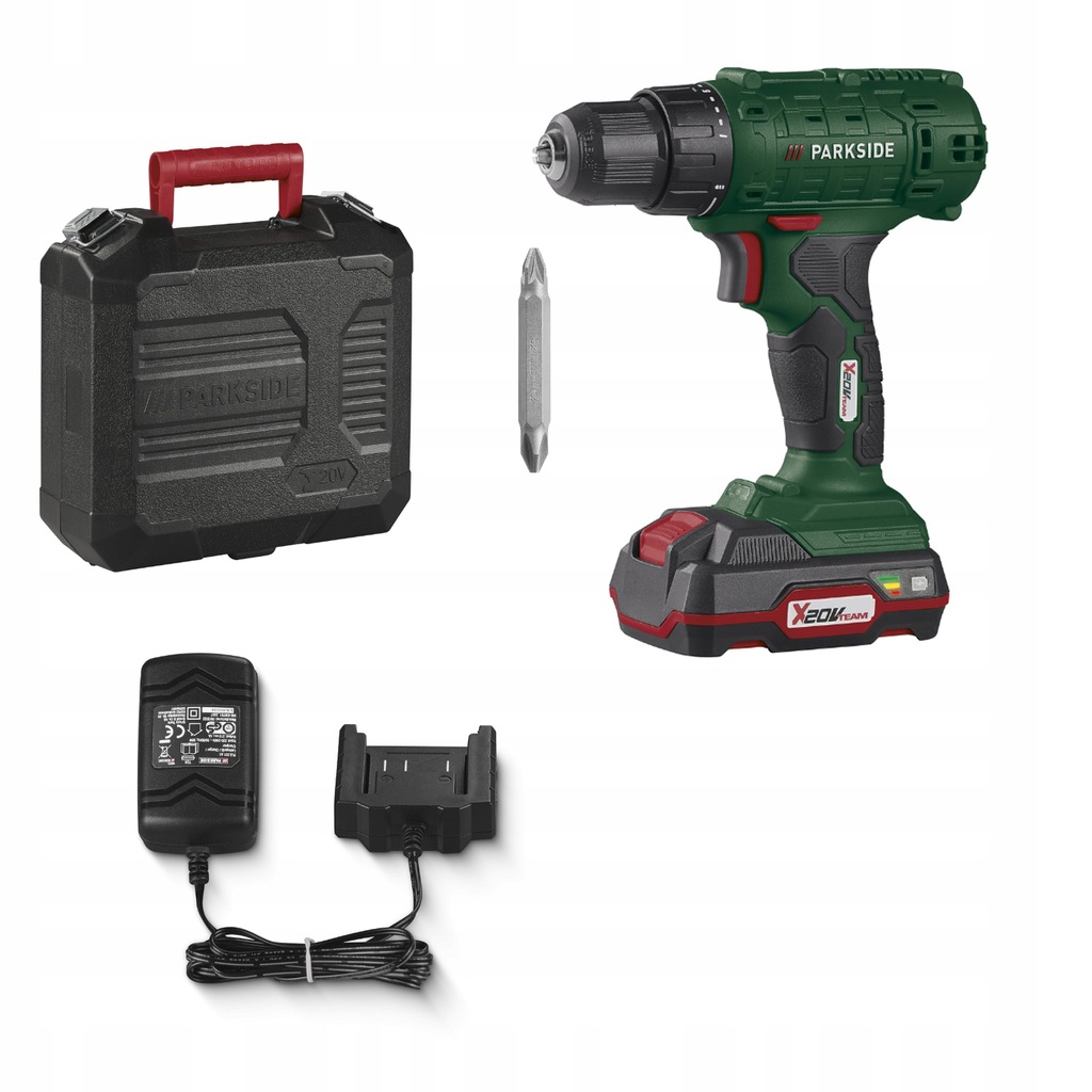 PARKSIDE Wiertarko-wkrętarka + akumulator 2Ah x20V - 13889488090 ...